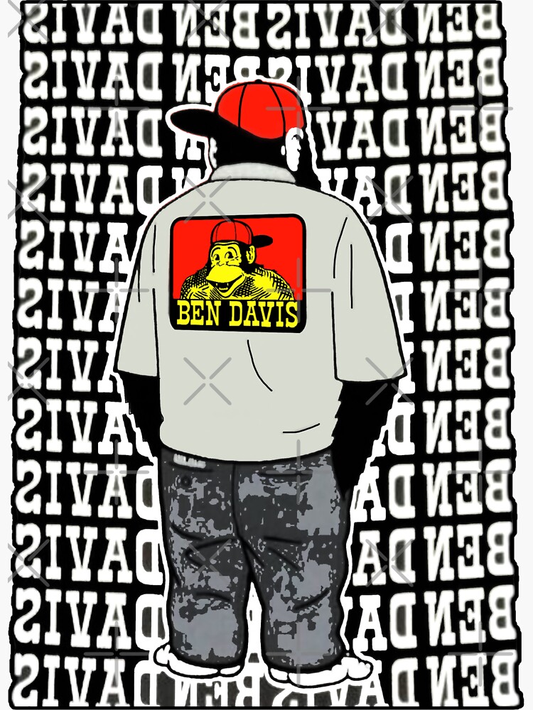 "BEN DAVIS LOGO" Sticker for Sale by PARADISE666 | Redbubble