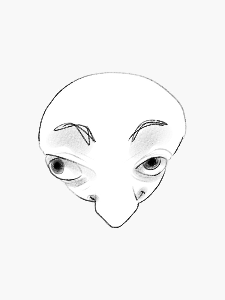 "big brain" Sticker for Sale by DHMomo | Redbubble