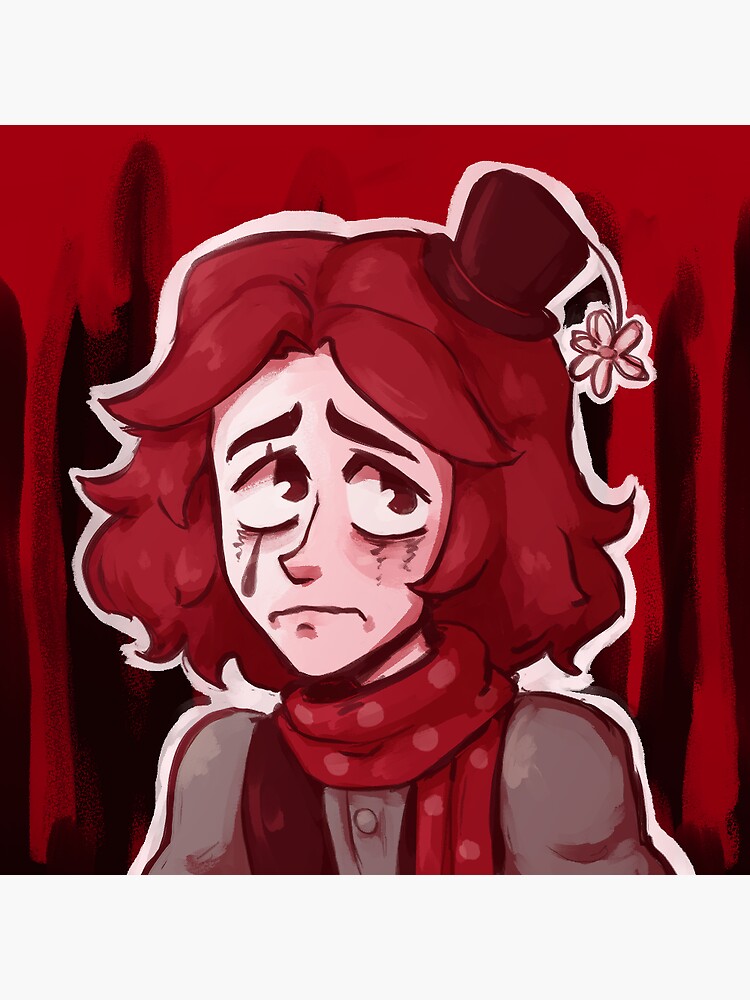 "Weeping Clown IDV" Sticker by iiolit3 | Redbubble