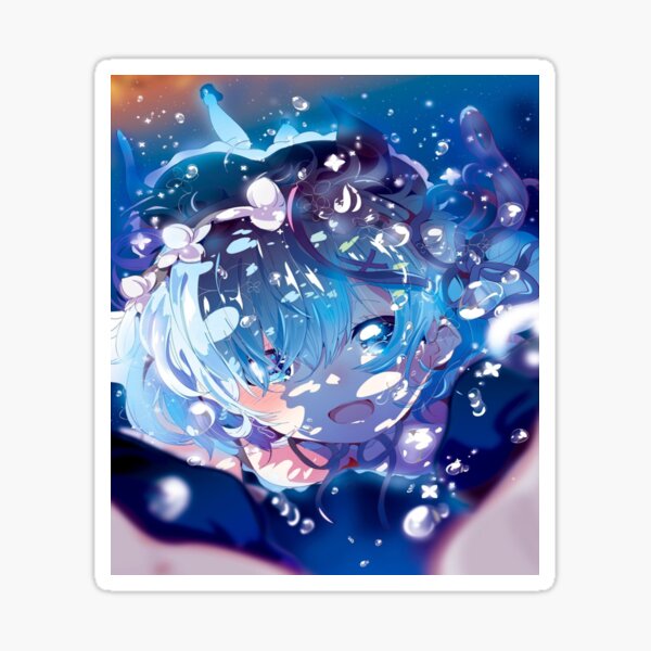 "Rem (re zero)" Sticker by ahmedtaki | Redbubble