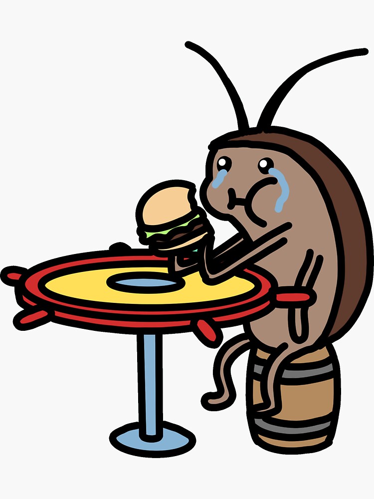 "sad cockroach meme" Sticker by TVLMdesigns | Redbubble