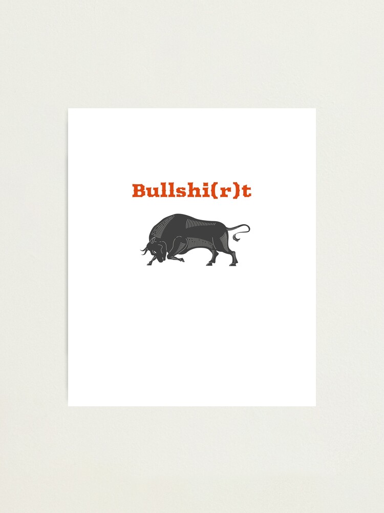 "Bullshirt Bullfight Wütender starker spanischer Stier Meme" Fotodruck ...