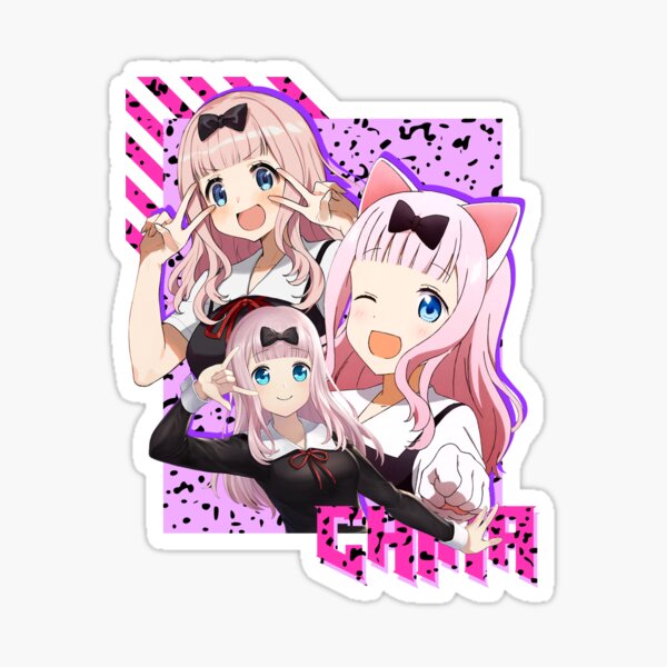 "Chika Fujiwara - Kaguya sama wa Kokurasetai anime" Sticker by itsmeayo ...
