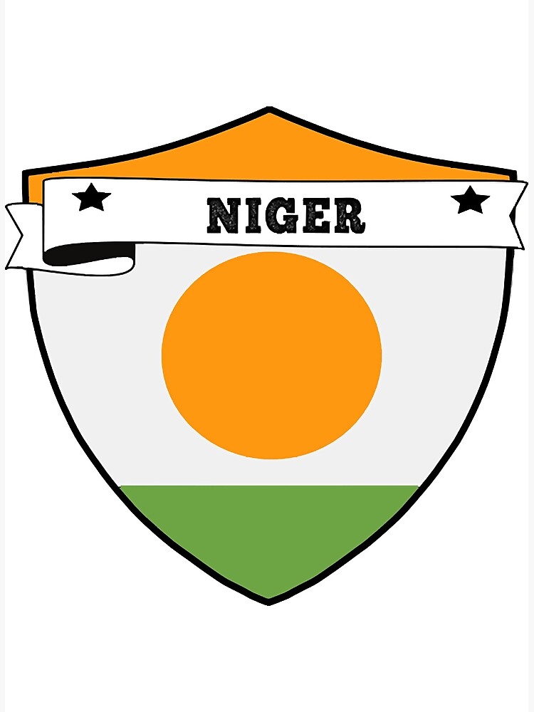Lámina fotográfica «ESCUDO DEL PAÍS DE NÍGER, BANDERA DE NÍGER ...