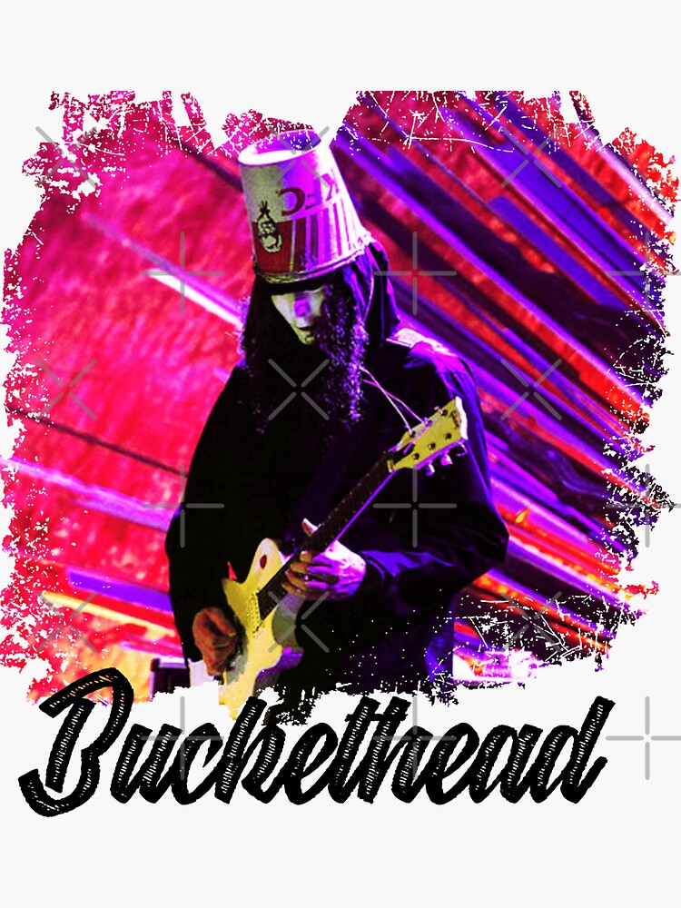 "Buckethead" Sticker by Raeex | Redbubble