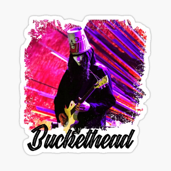 "Buckethead" Sticker by Raeex | Redbubble