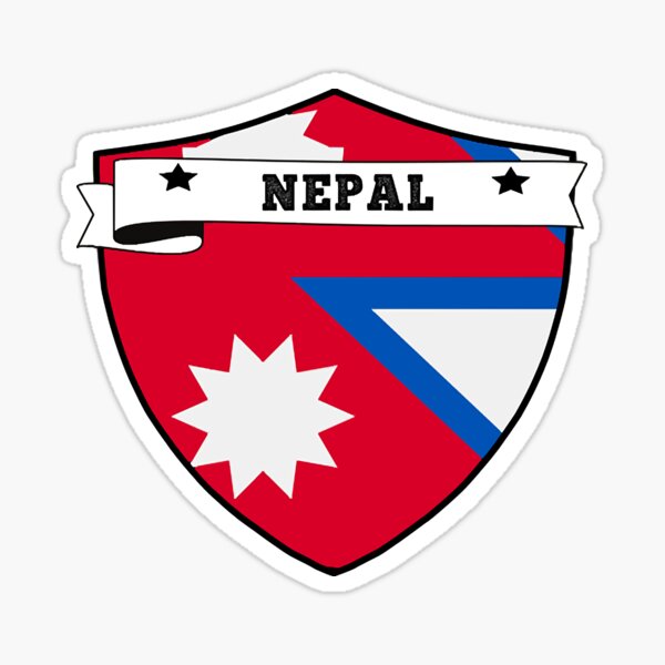 "NEPAL COUNTRY SHIELD, MINIMALIST NEPAL FLAG, I LOVE NEPAL , BORN IN ...