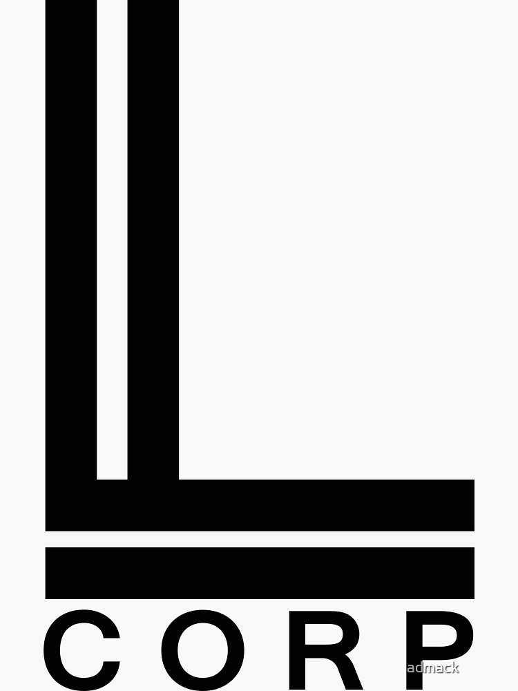 "L CORP" Sticker by admack | Redbubble