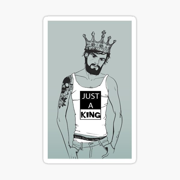 "King " Sticker by arojody | Redbubble