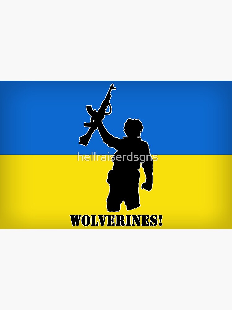"Ukraine Wolverines! For Charity" Sticker for Sale by hellraiserdsgns ...