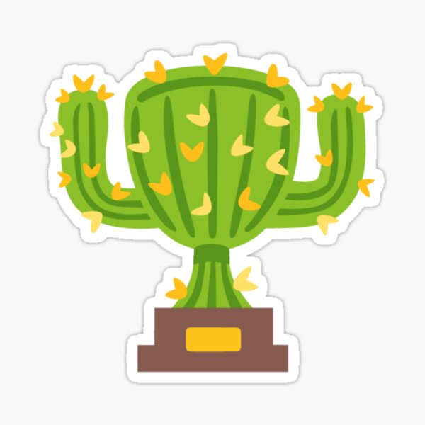 "Cactus Trophy" Sticker by Jkl80 | Redbubble