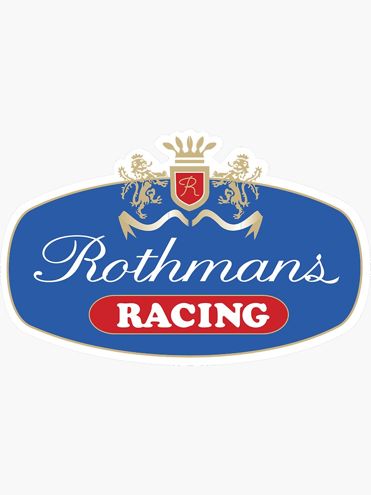 "ROTHMANS RACING -LOGO" Sticker by ArthuBarnett501 | Redbubble