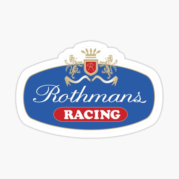 "ROTHMANS RACING -LOGO" Sticker by ArthuBarnett501 | Redbubble