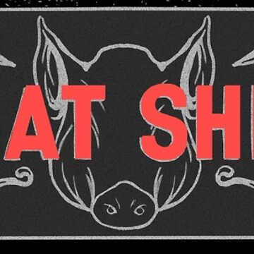 "Meat Shift Banner" Sticker for Sale by RatKingShop | Redbubble