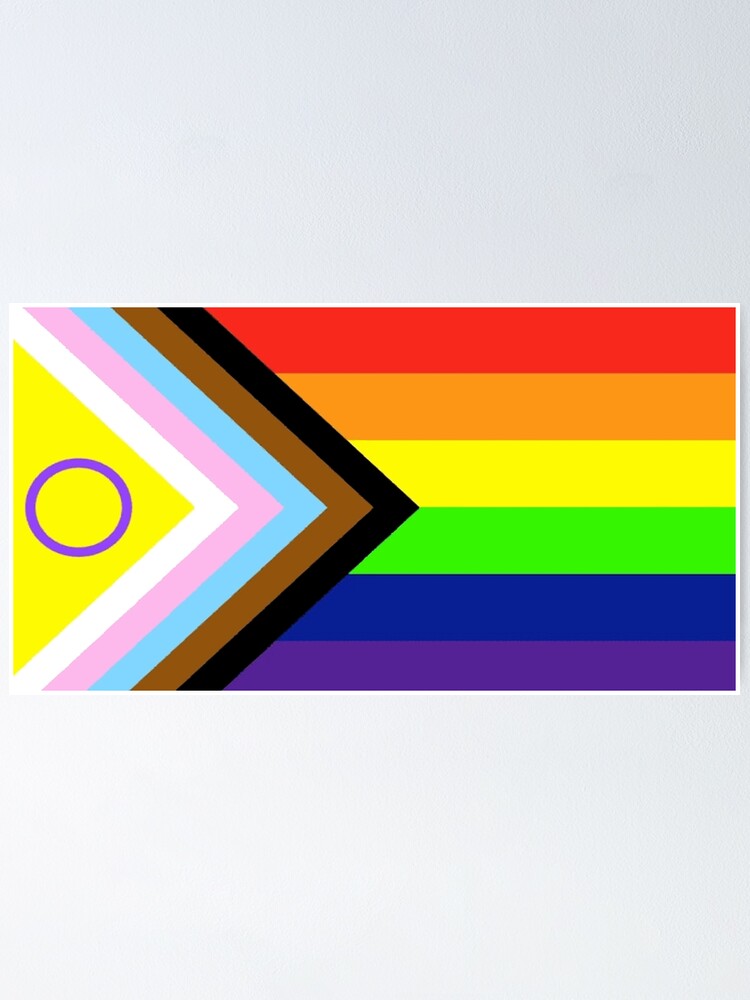 "New Inclusive LGBTIQ+ Pride Flag" Poster for Sale by bits-from-mash ...