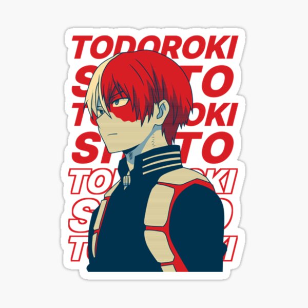 "Todorokiz. Shoto" Sticker by lagroondong | Redbubble
