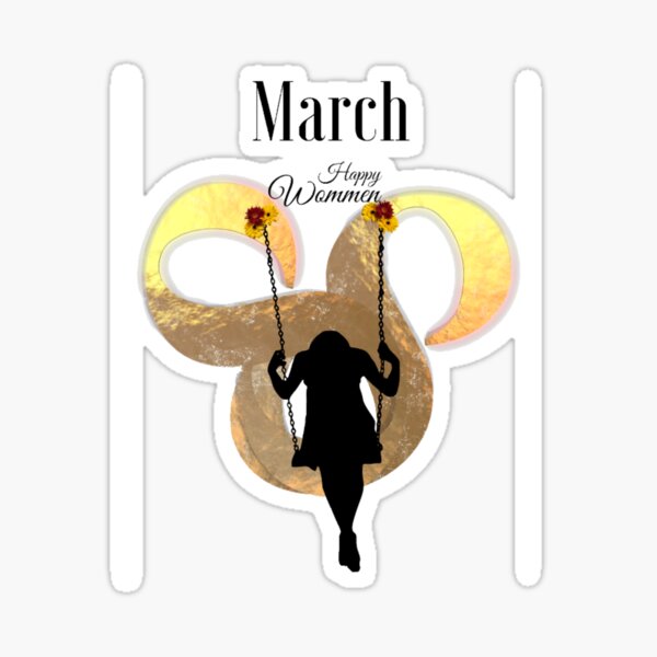 "March Happy Women " Sticker by Milaworld | Redbubble