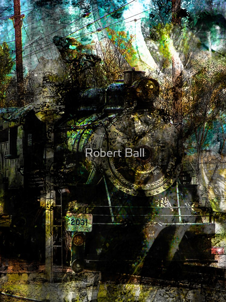 "Steam Engine Abstract" Sticker by robjoeball | Redbubble