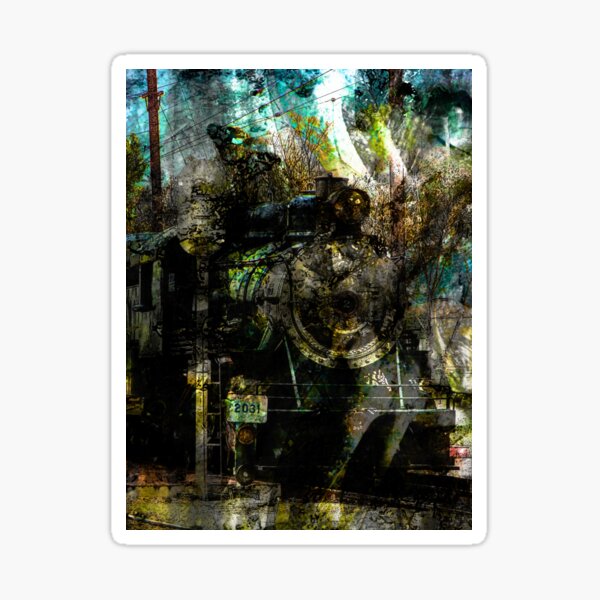 "Steam Engine Abstract" Sticker by robjoeball | Redbubble