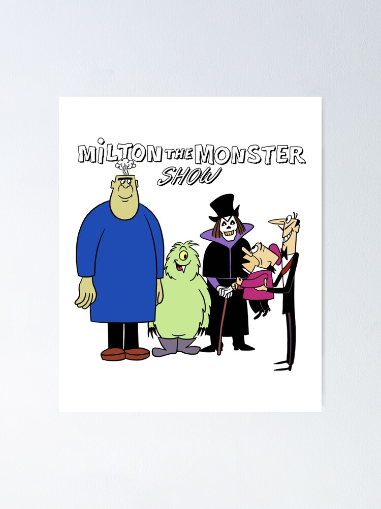 Póster «Personajes y logotipo de Milton the Monster Show de los años 60 ...