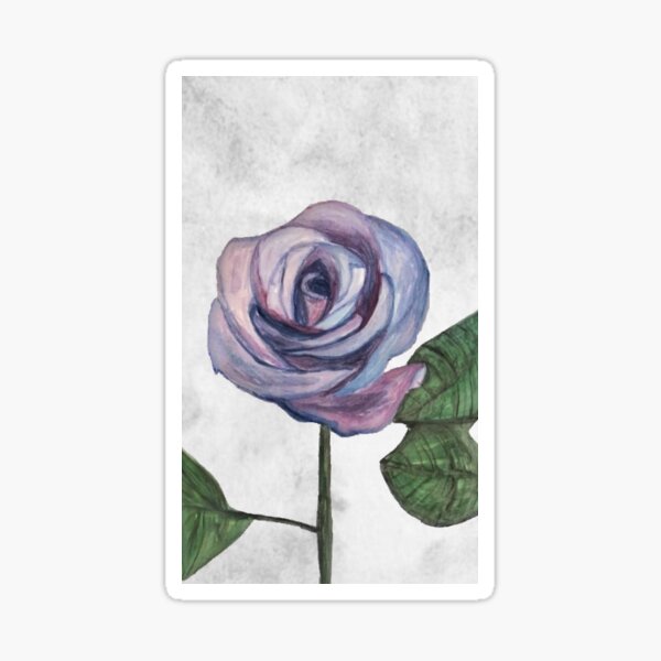 "Purple rose" Sticker by Yazzo200 | Redbubble