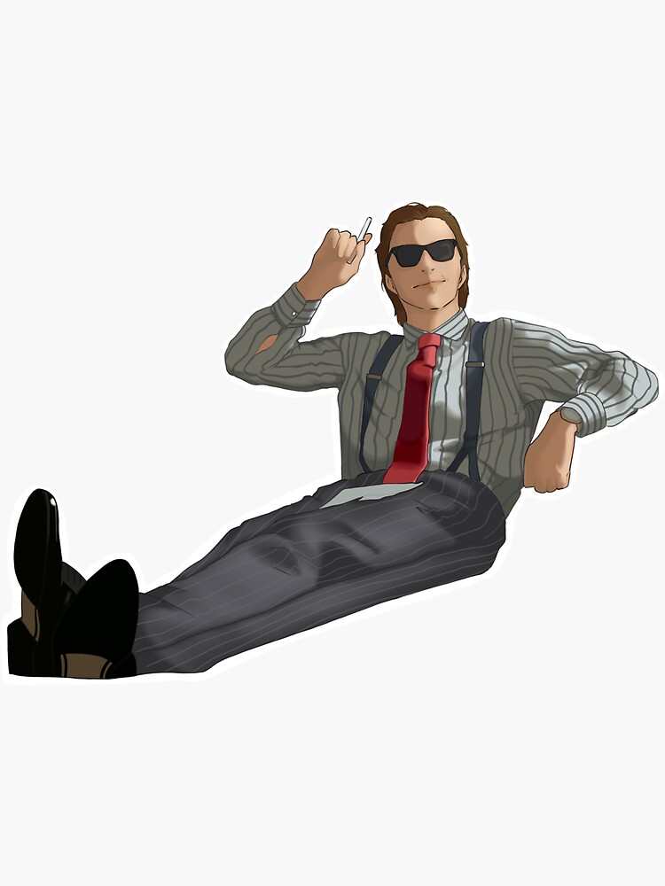 "Sigma Male Bateman Sticker" Sticker for Sale by snootied | Redbubble