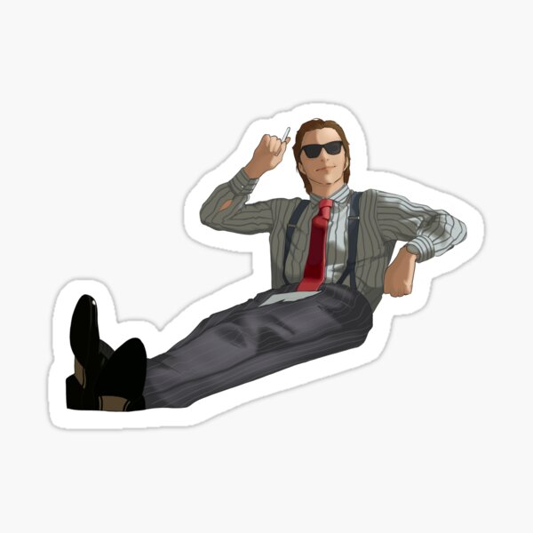 "Sigma Male Bateman Sticker" Sticker for Sale by snootied | Redbubble