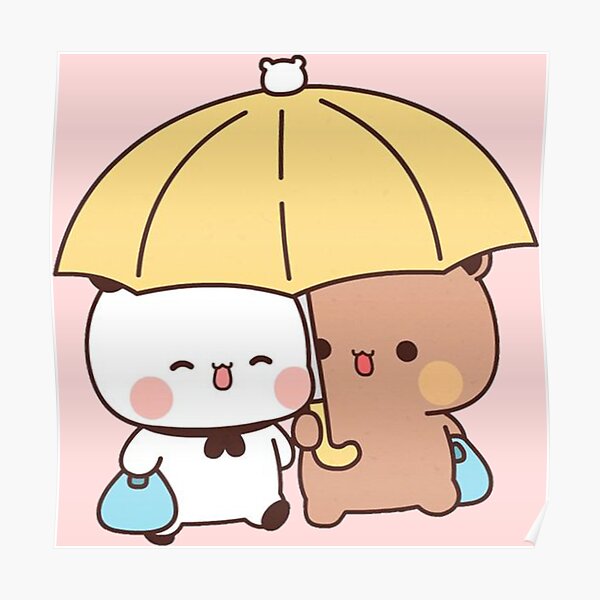 Póster «Bubu y Dudu Encantadora Pareja, Linda Pareja Oso y Panda» de ...