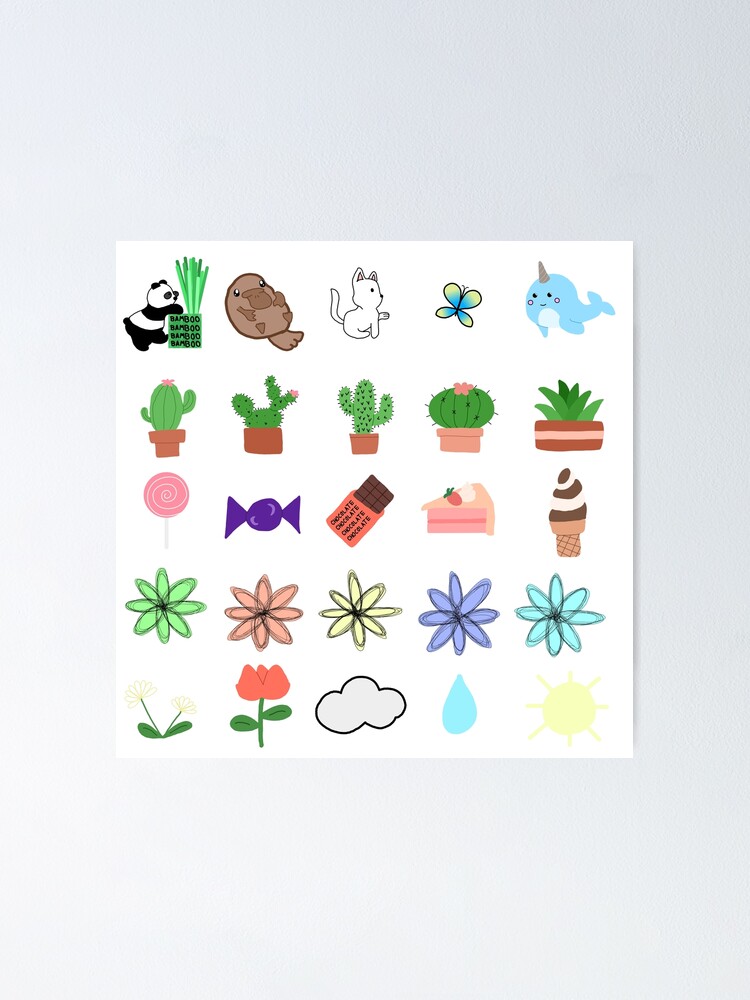 "Mega Doodle Pack" Poster for Sale by AmeliaIsabel | Redbubble