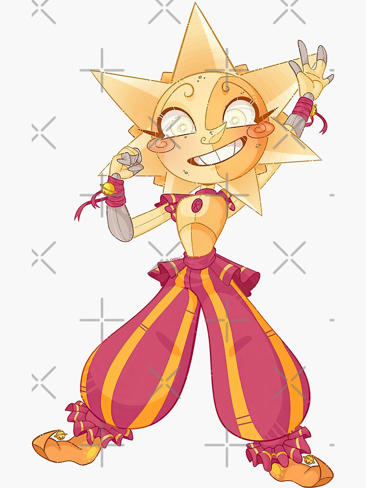 "Sun Fnaf Cute Character" Sticker for Sale by RaynaGellner | Redbubble