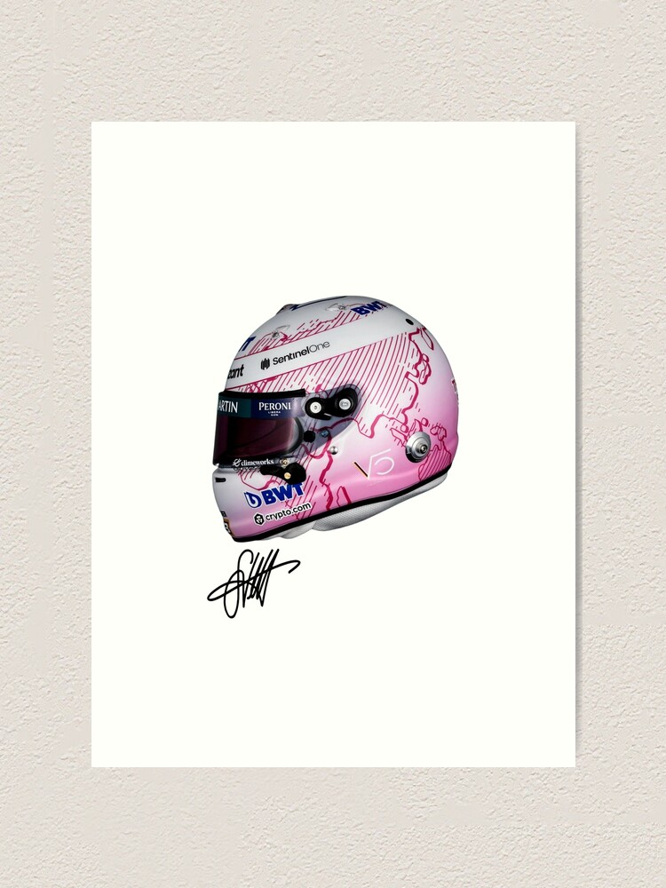 "Sebastian Vettel helmet & Autograph" Art Print for Sale by TheRaceFeed ...