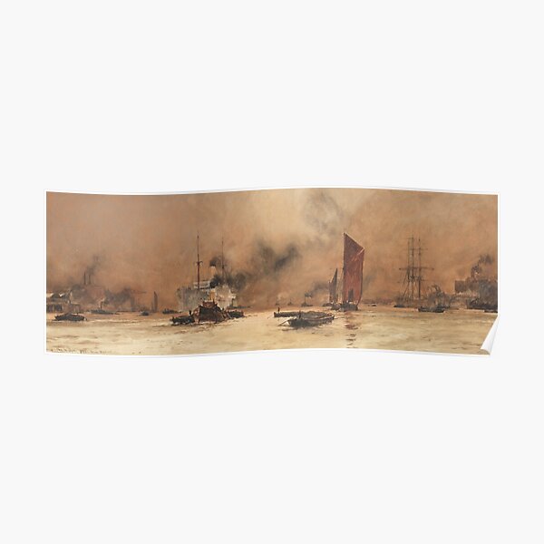 "From Blackwall - Charles Edward Dixon (1911)" Poster for Sale by ...