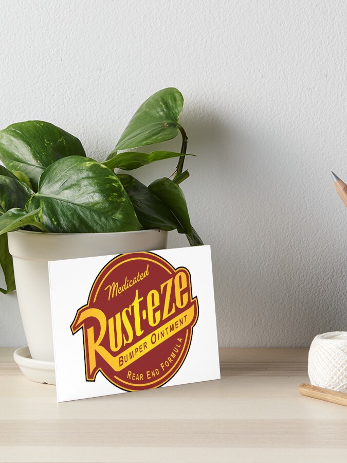 "Rust-eze Medicated Bumper Ointment" Art Board Print for Sale by ...