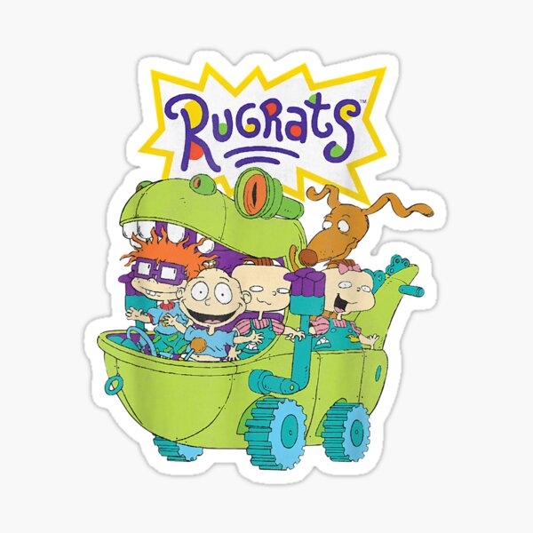 "Nickelodeon Rugrats Reptar Car" Sticker by RobinRutberg | Redbubble
