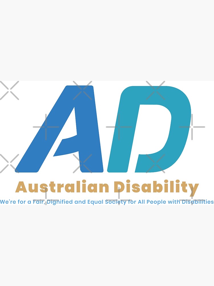 "Australian Disability New Logo" Art Print for Sale by ausdis | Redbubble