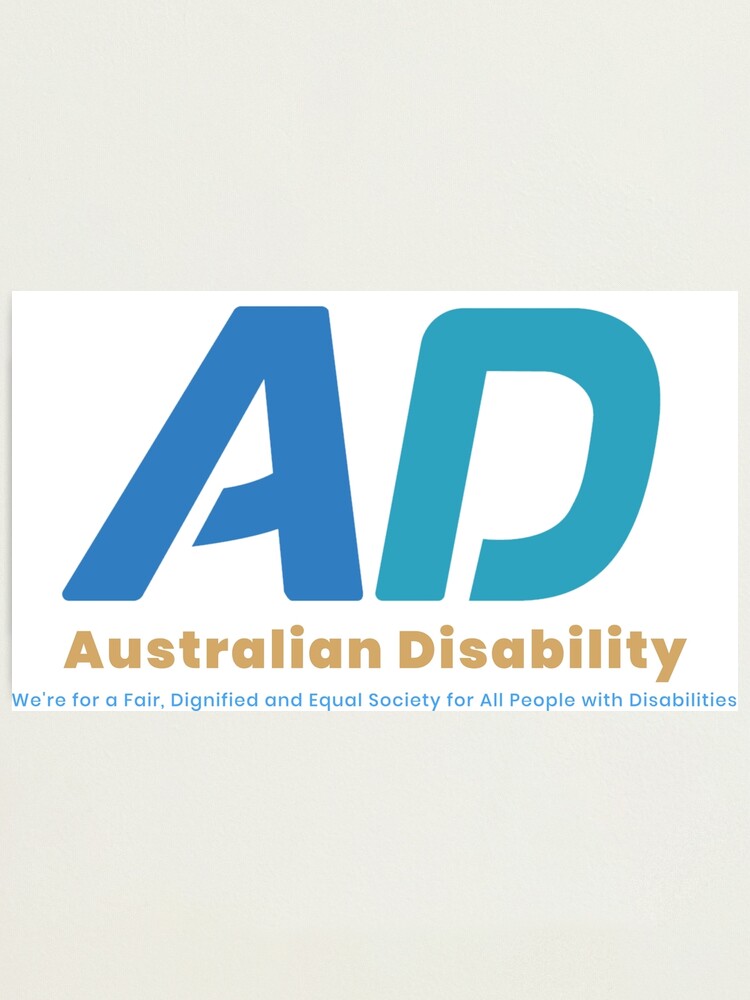 "Australian Disability New Logo" Photographic Print by ausdis | Redbubble