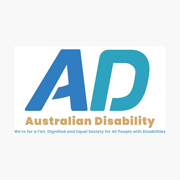 "Australian Disability New Logo" Photographic Print by ausdis | Redbubble