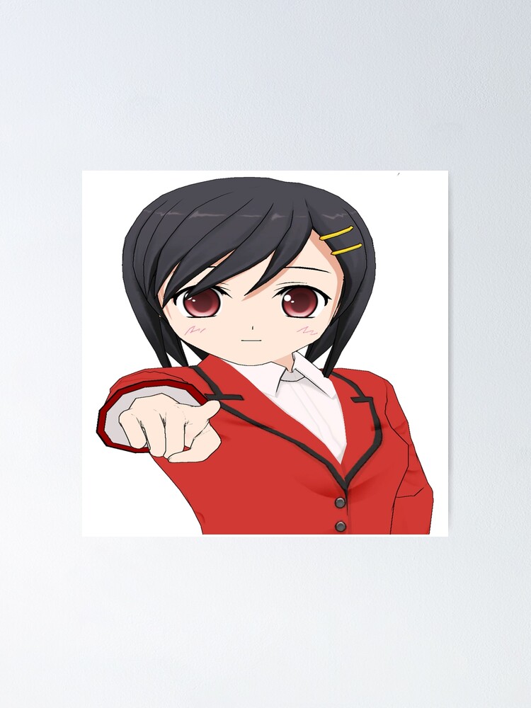 Red Suit Anime Girl Poster For Sale By Mahi749 Redbubble