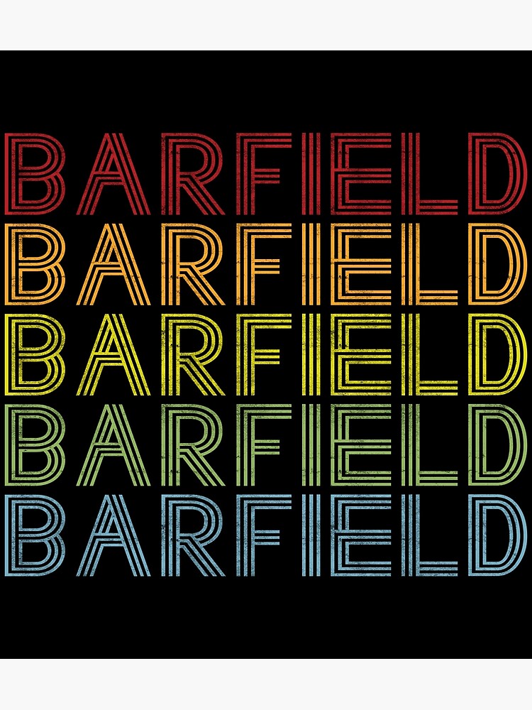 Póster «Camiseta con nombre de Barfield - Camiseta de artículo de ...