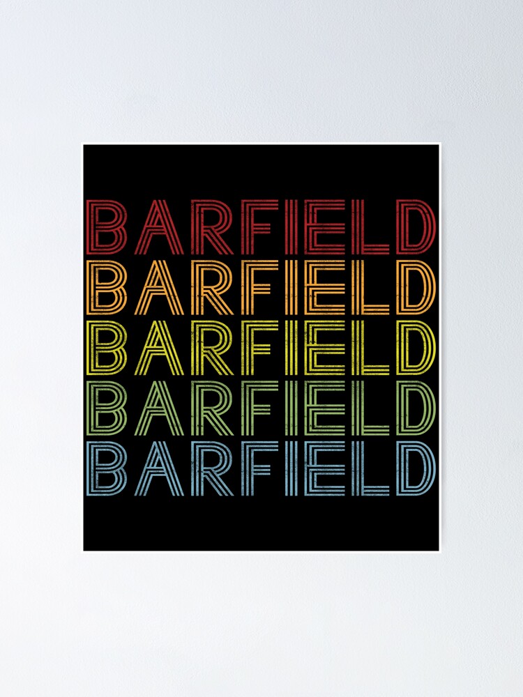 Póster «Camiseta con nombre de Barfield - Camiseta de artículo de ...