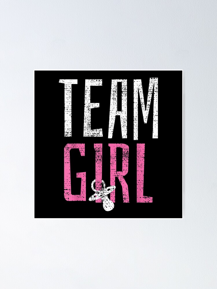 Póster «Camiseta linda de la fiesta de revelación de género de Team ...
