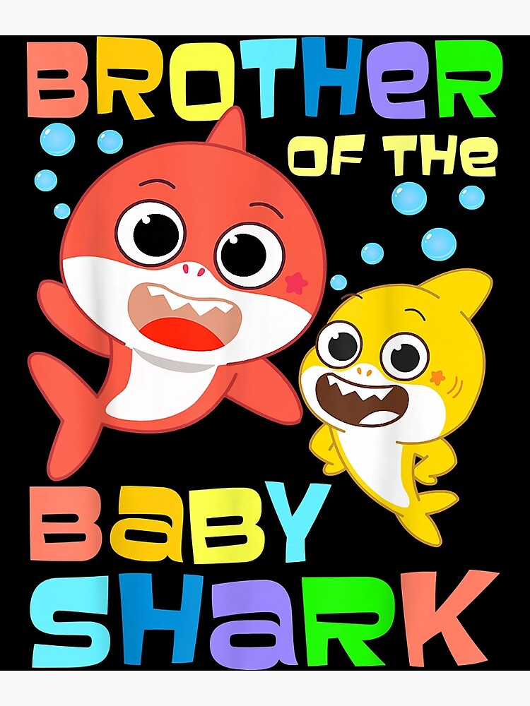 Póster «Brother Of The Baby Birthday Shark Brother Shark - Camiseta ...