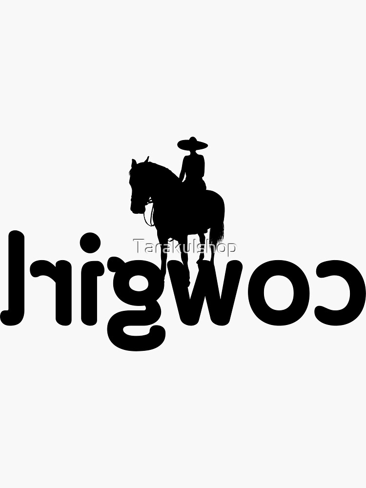 "Reverse Cowgirl Classic " Sticker for Sale by Tarakulshop | Redbubble