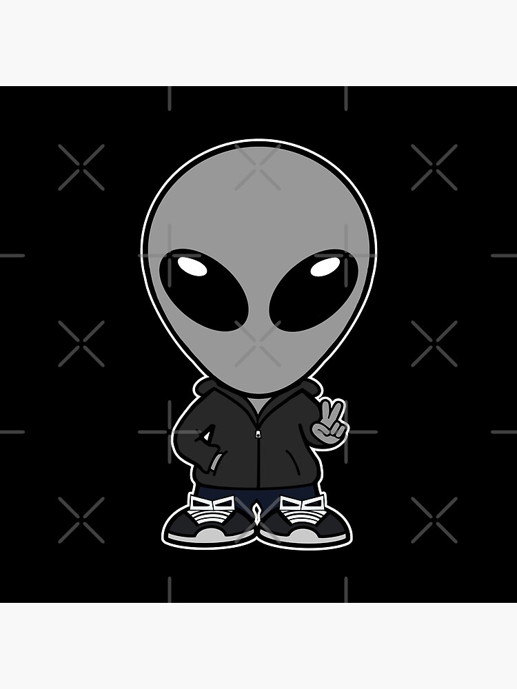 "Space Alien Peace Hand Sign " Poster for Sale by SpaceAlienTees ...