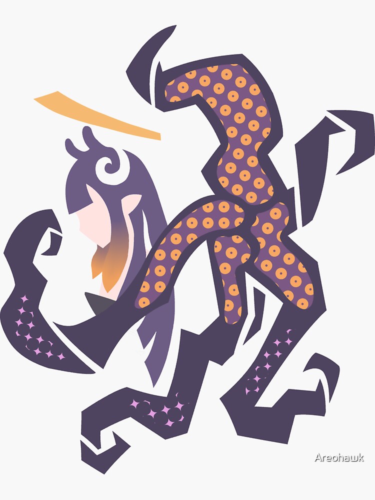 "Ina Ninomae Design" Sticker by Areohawk | Redbubble