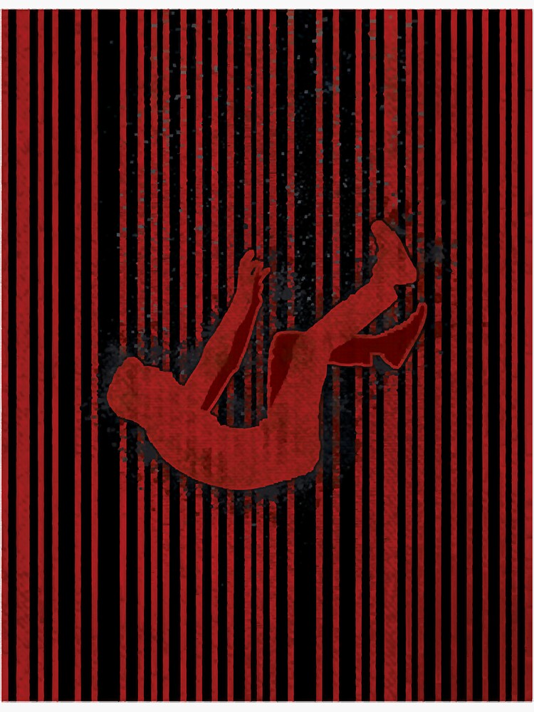 "Falling Falling Down Film Of All Time" Sticker by Heroinmind25 | Redbubble