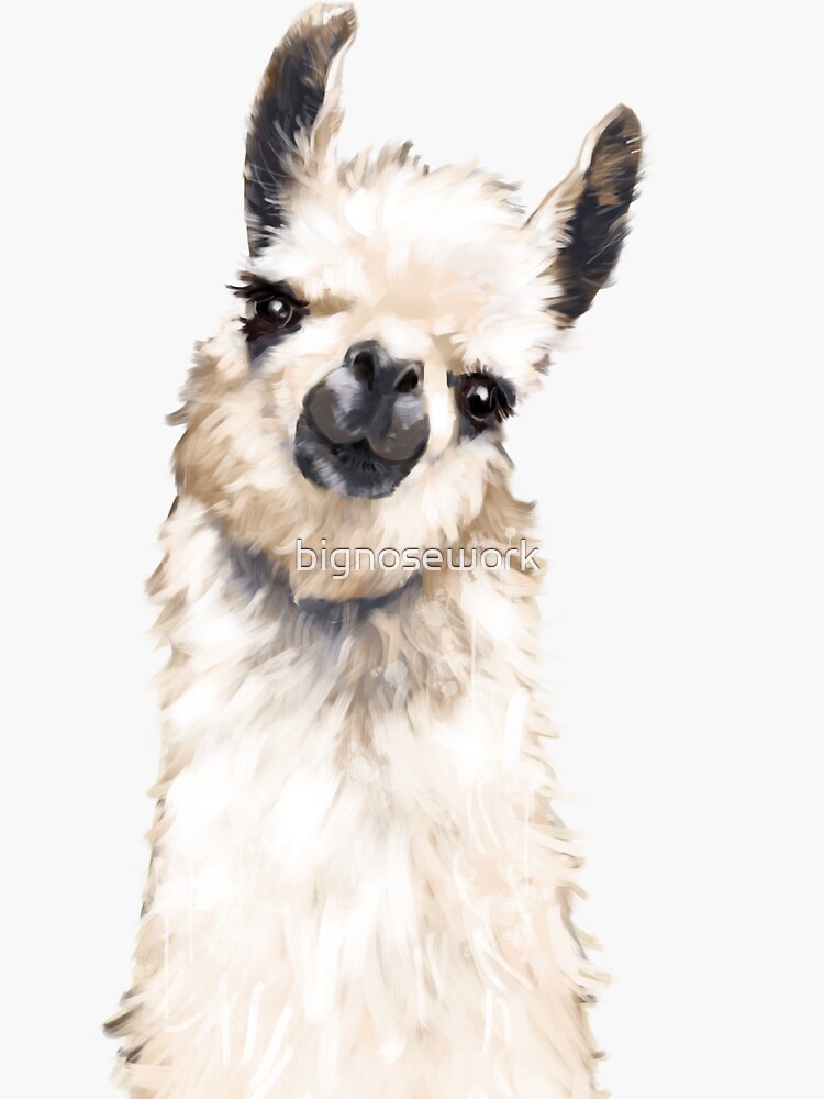 "Llama" Sticker by bignosework | Redbubble