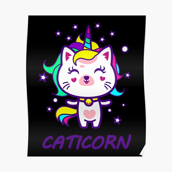 Póster «Caticorn Unicorn Cat para niñas y niños» de AthurTherme | Redbubble
