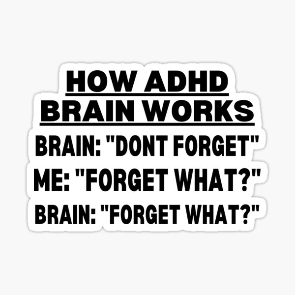 Sticker « Sensibilisation au TDAH, trouble d'hyperactivité avec déficit ...