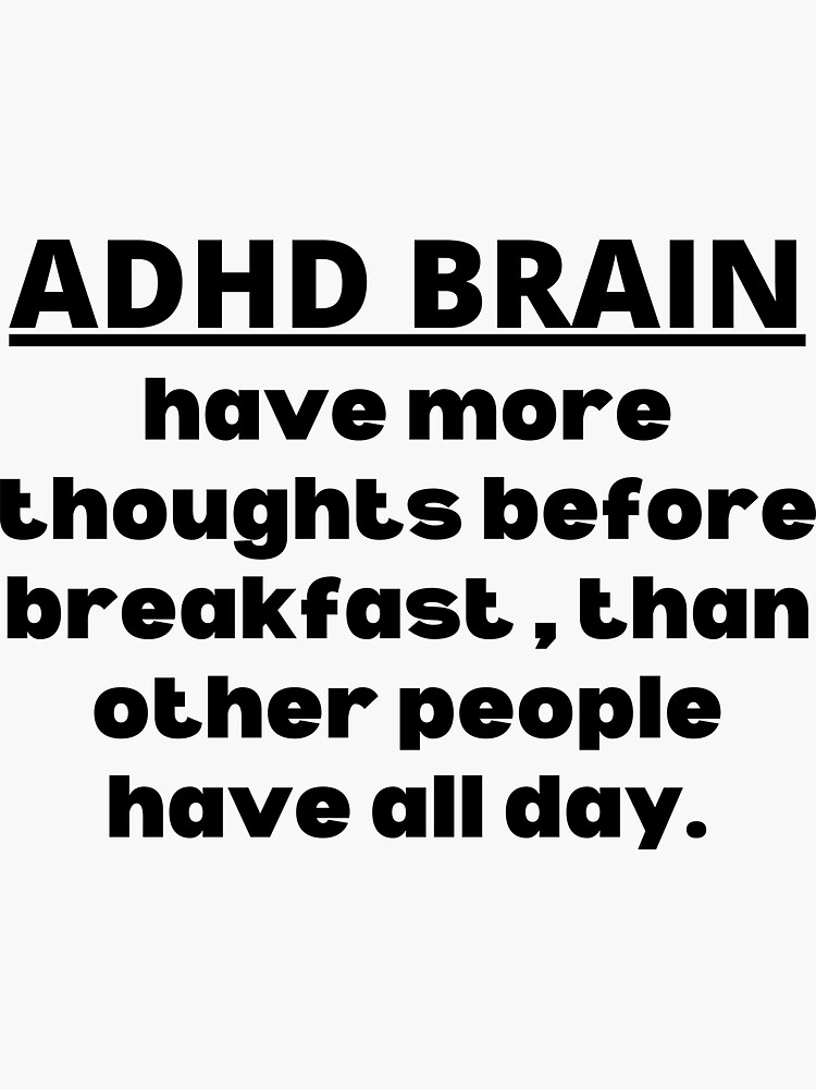 Sticker « Sensibilisation au TDAH, trouble d'hyperactivité avec déficit ...